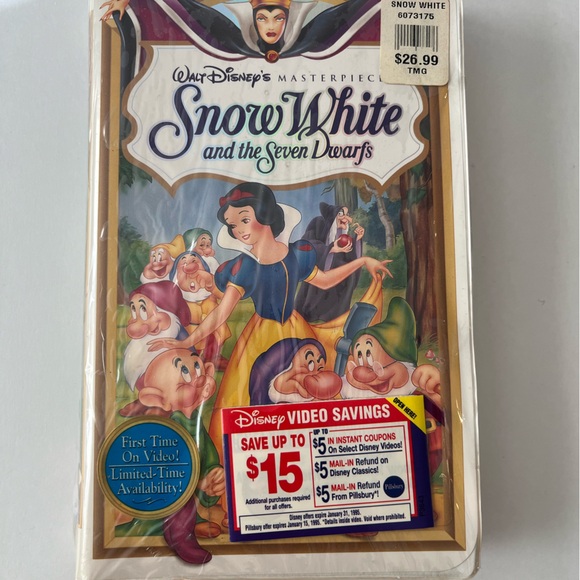 Disney | Media | New In Package Snow White And The Seven Dwarfs Vhs 524 ...